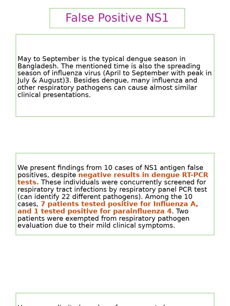 False Positive NS1, IgM | PDF