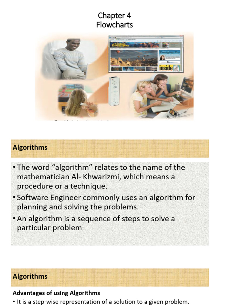 Chapter 4 Flowcharts DR Hala | PDF | Algorithms | Control Flow