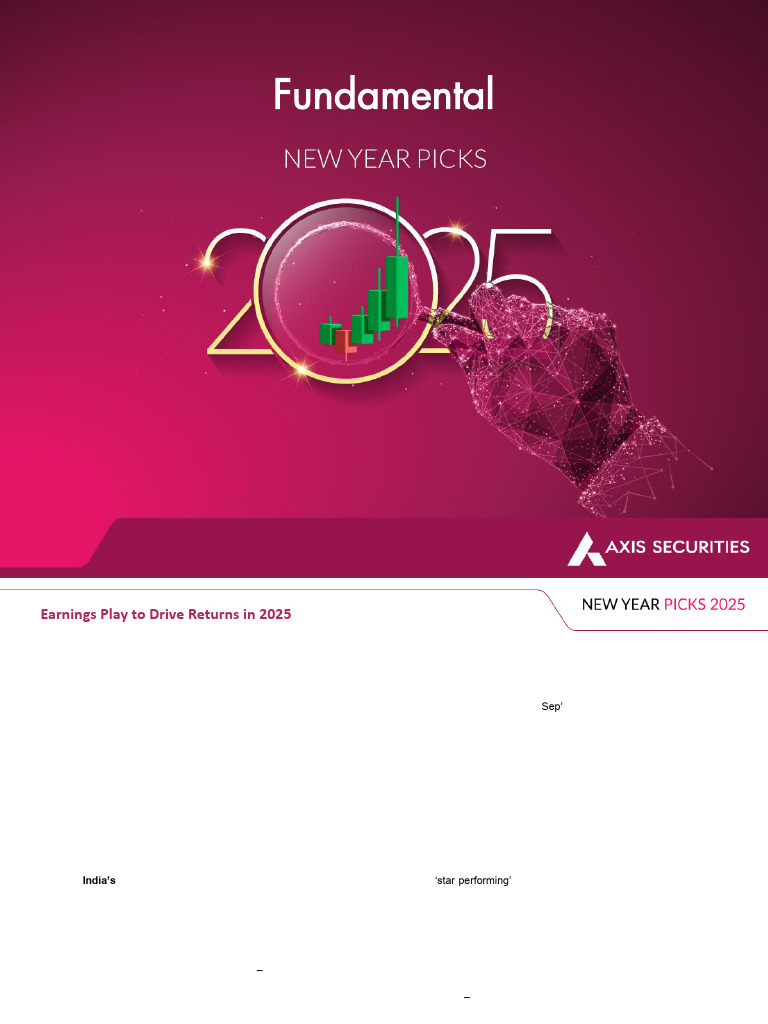Axis Securities Fundamental New Year Picks 2025 | PDF | Banks | Inflation