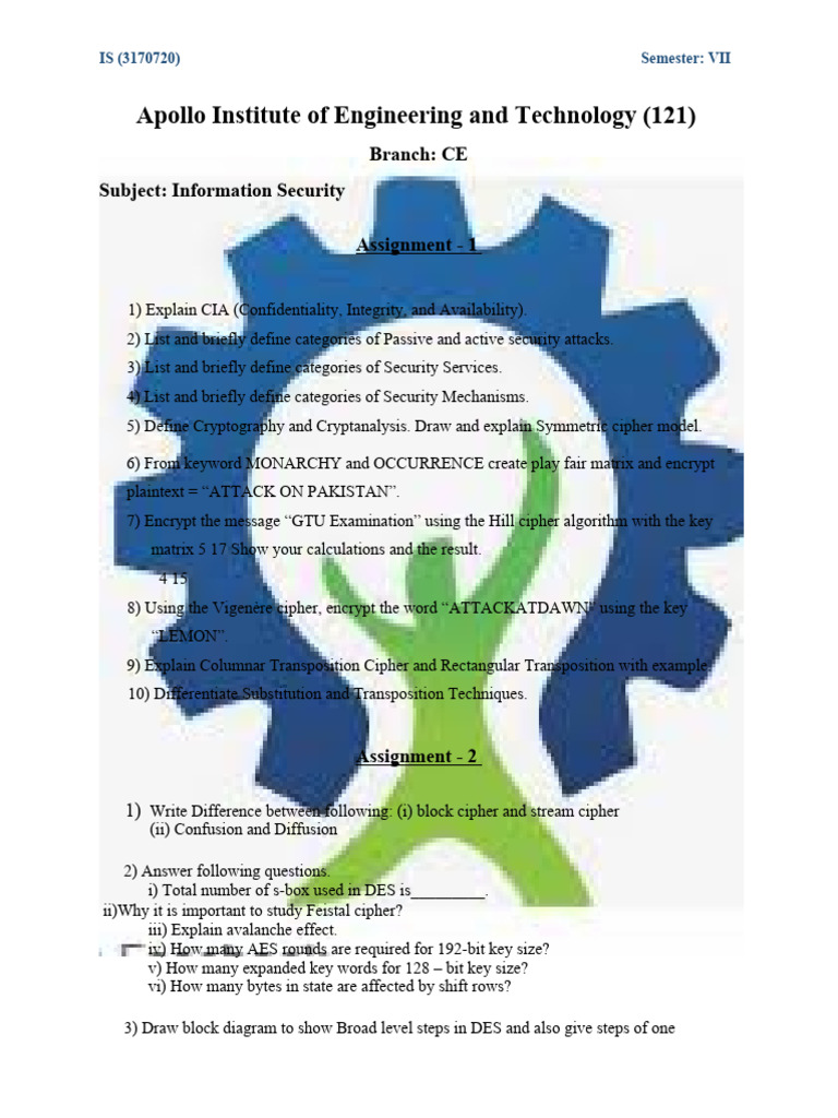 IS_Assignment | PDF | Public Key Cryptography | Cipher