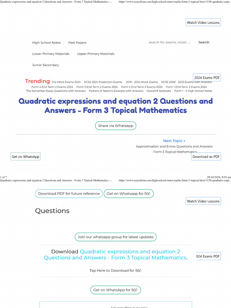 math | PDF | Equations | Function (Mathematics)