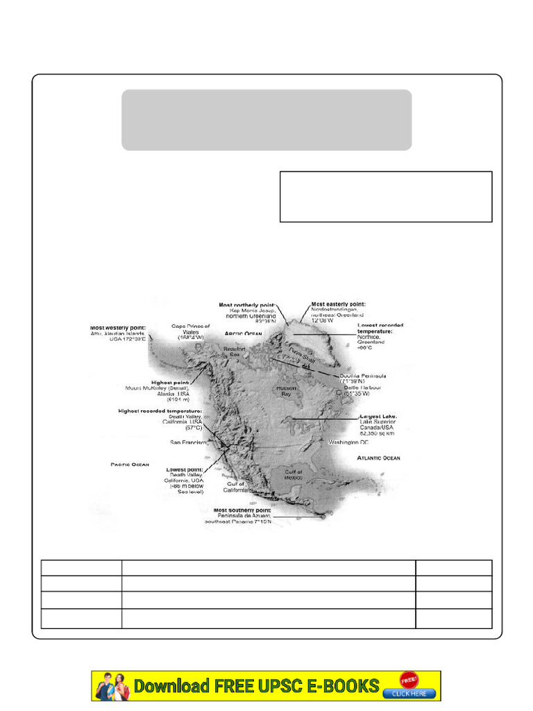 North America Geography Guide | PDF | Plateau | Landscape