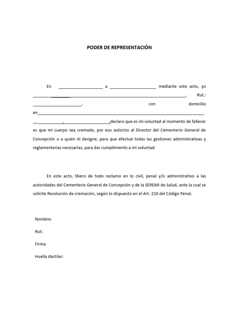 Poder de Representacion | PDF