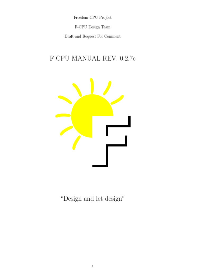 F CPU Manual 0.2.7c en Color | PDF | Computer Engineering | Computing