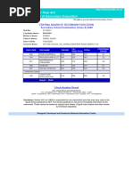 CBSE Class 10 Marksheet Sample 2024 | PDF