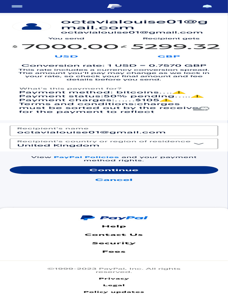 PayPal Send Money Preview 6 | PDF