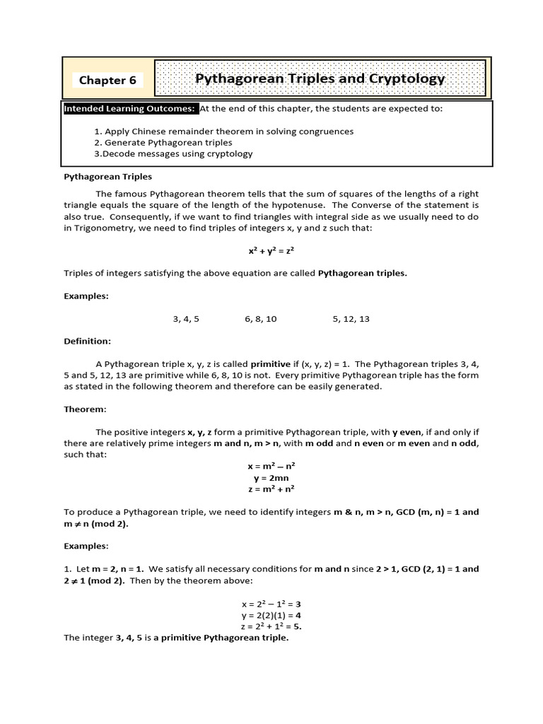 Math-Ed-222-Week-16-17 | PDF | Cryptography | Cipher
