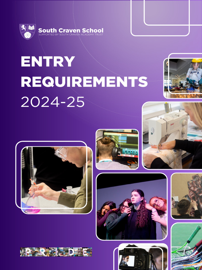 South Craven Sixth Form Entry Criteria | PDF | Career And Technical ...