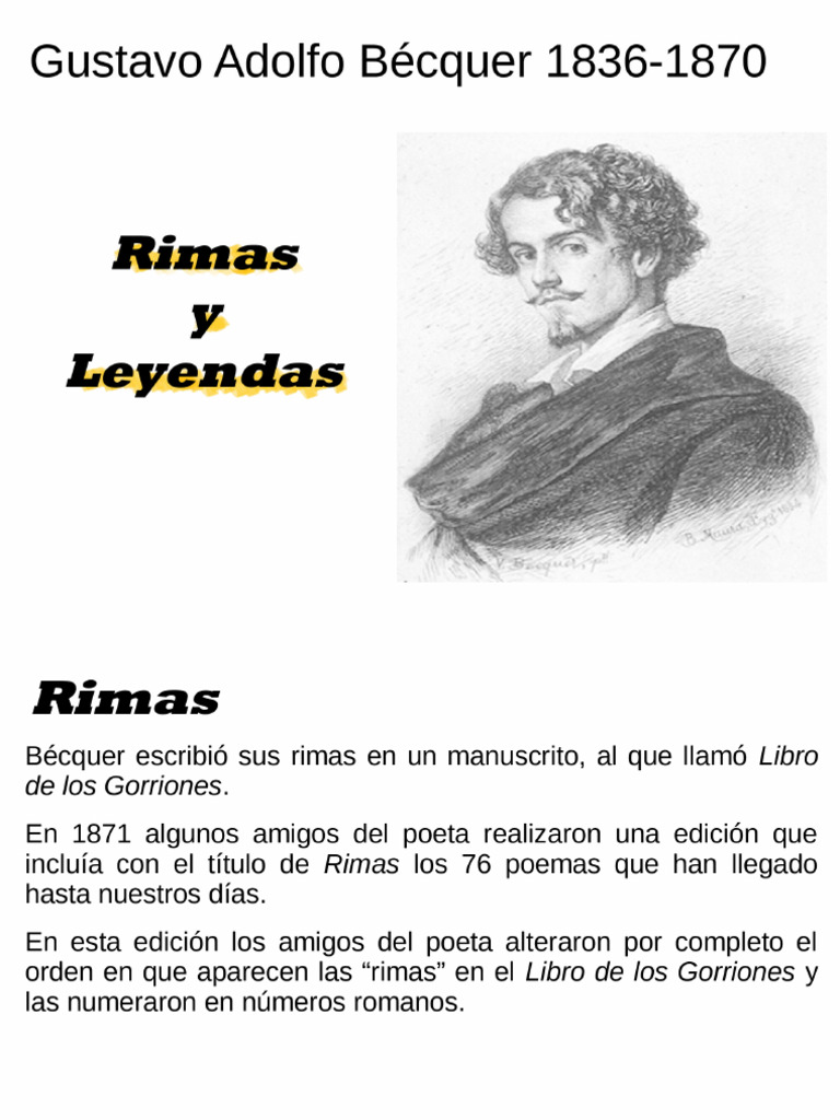 Bécquer-Rimas y Leyendas Lectura | PDF