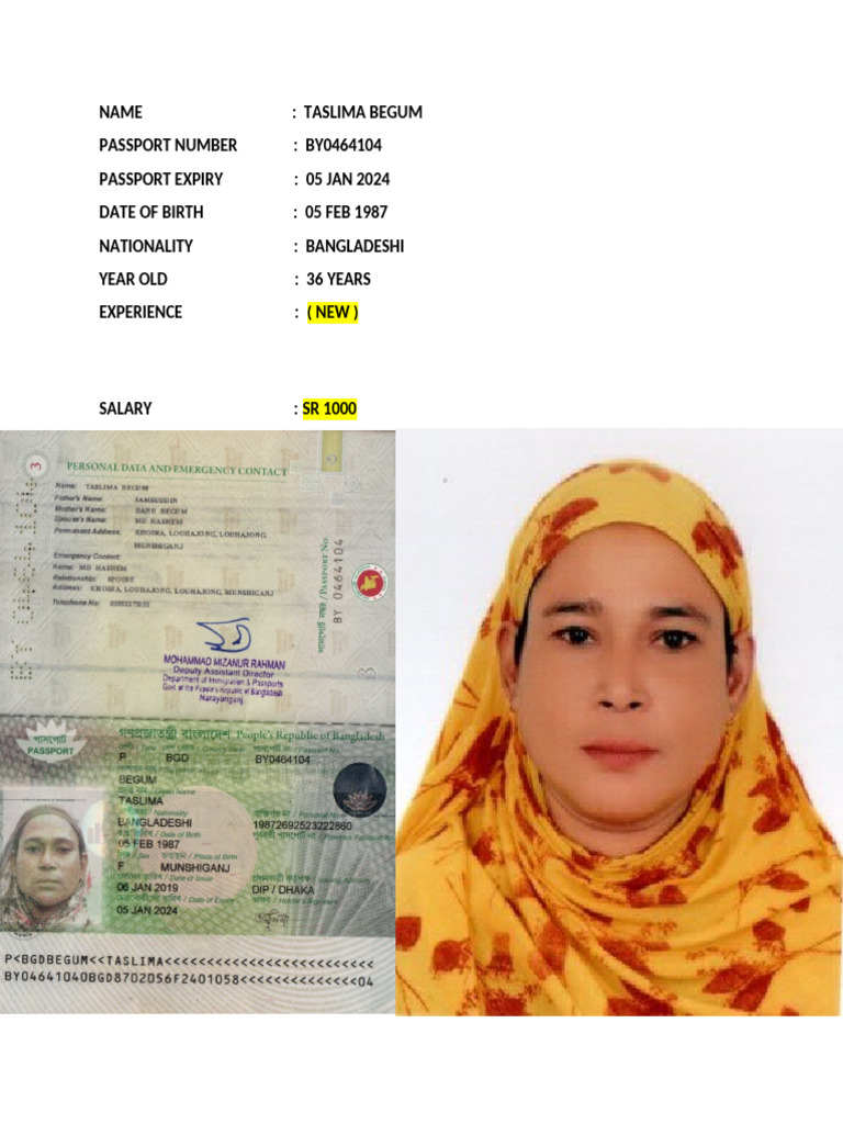 Taslima Begum By044104 Sahidul Bhi 02 | PDF