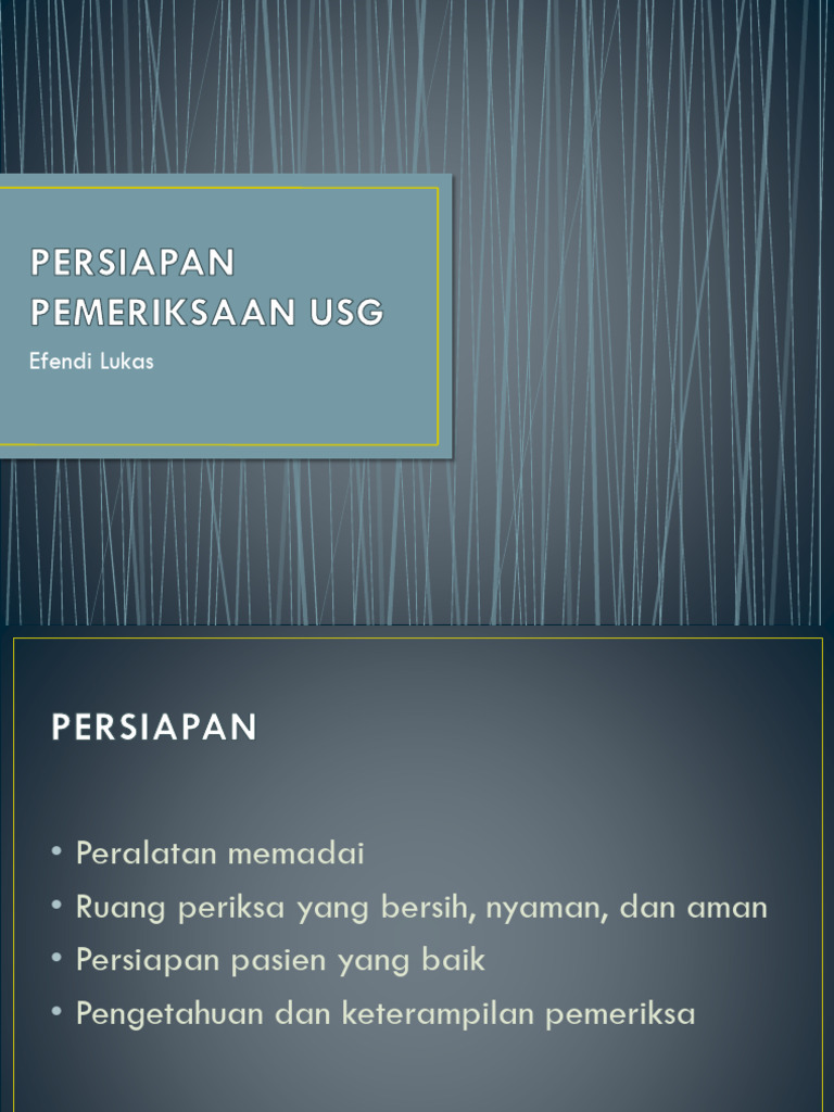Persiapan Pemeriksaan USG | PDF