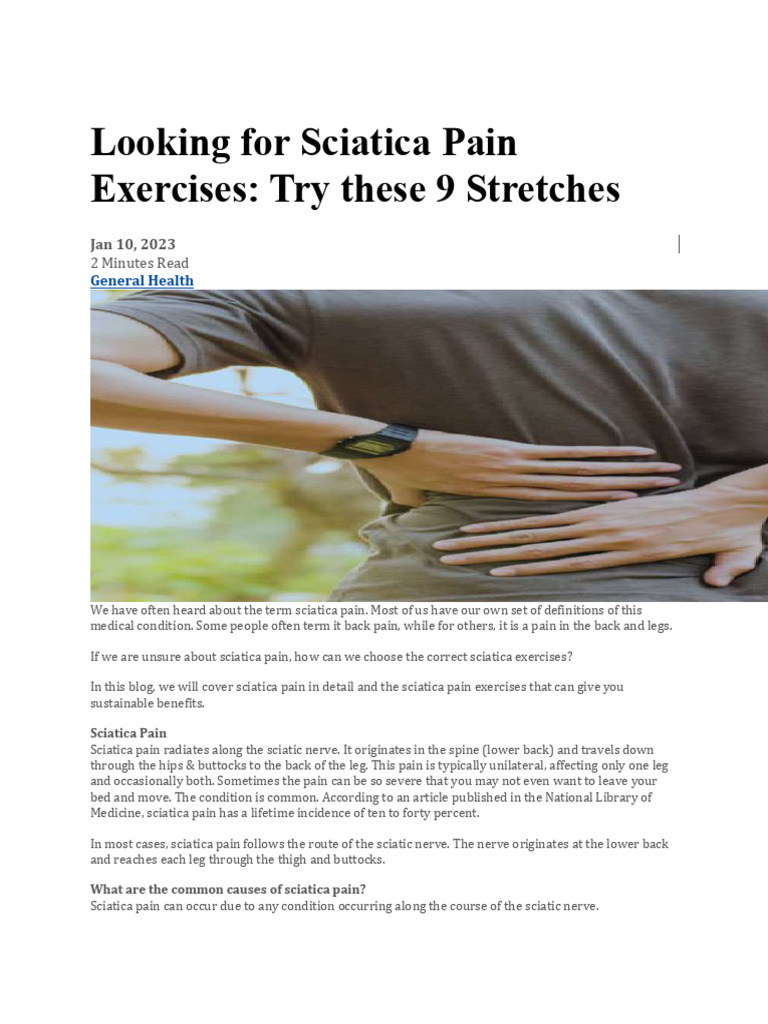 Sciatica Narayna Hospital | PDF | Pelvis | Clinical Medicine