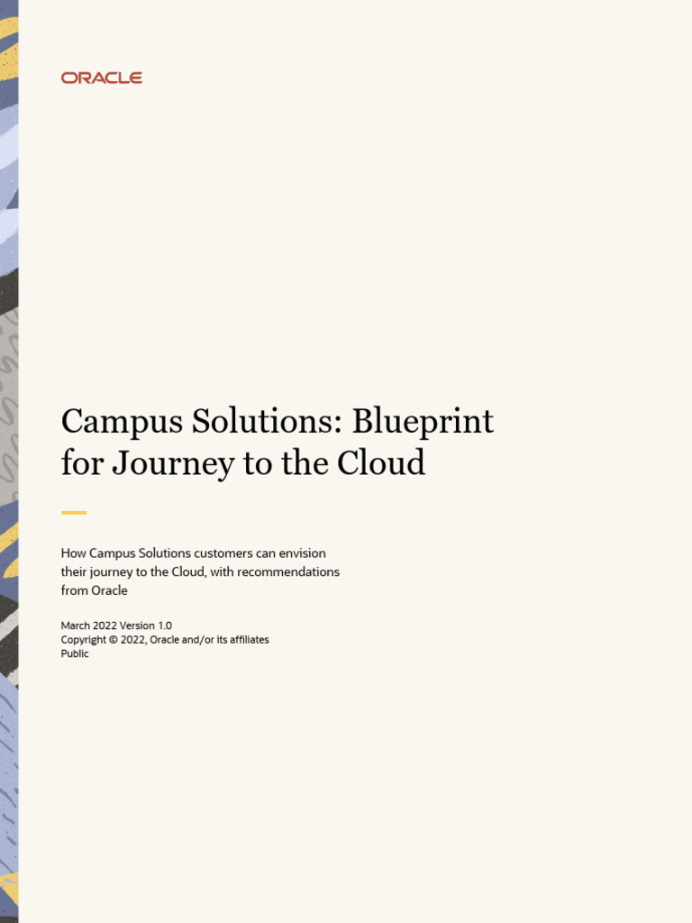 Campus Solution Blueprint For Journey To The Cloud | PDF | Cloud ...