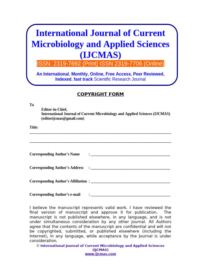 Copyright Form | PDF | Copyright | Publishing