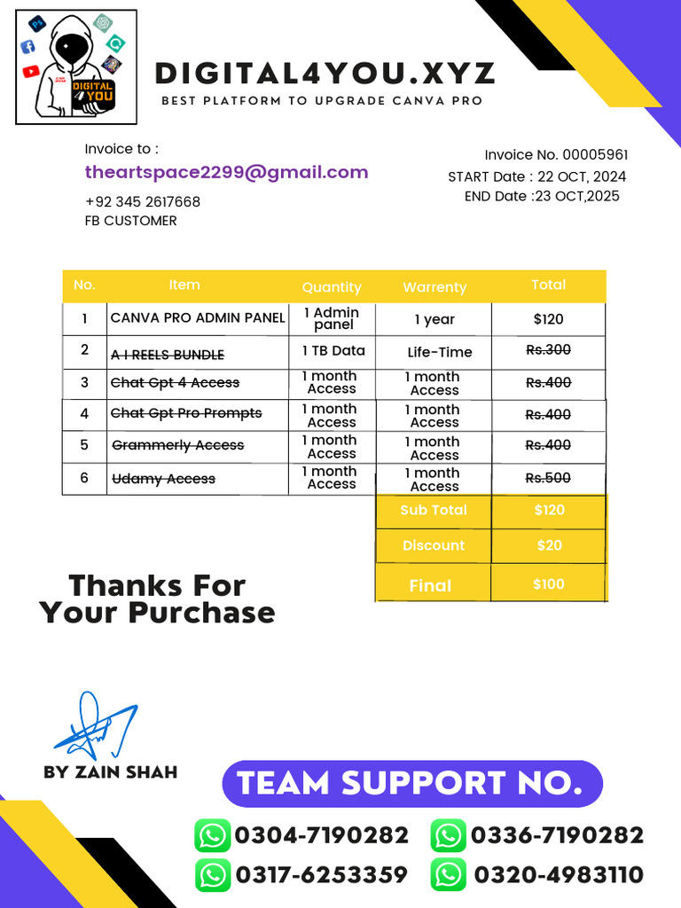 INVOICE To Demo | PDF