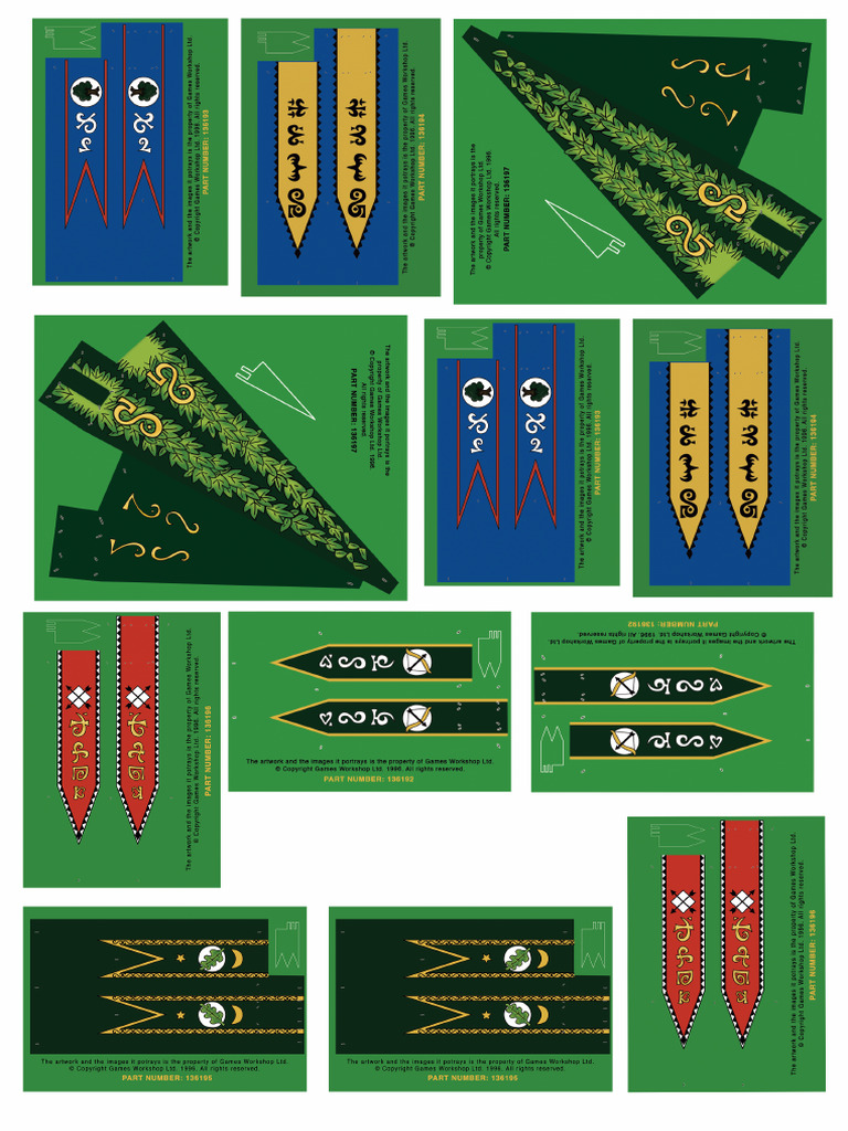 Adhesive Wood Elf Banners | PDF