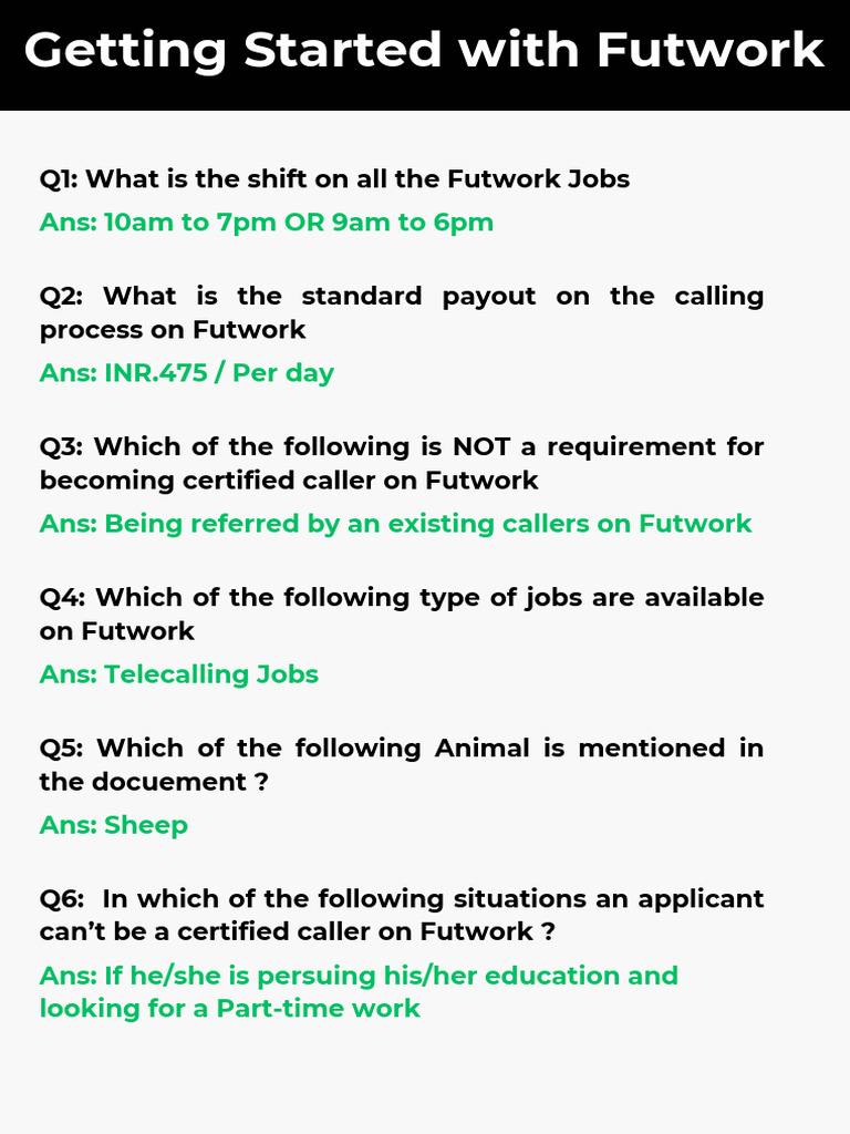 Futwork Certification and Job Guide | PDF | Human Communication