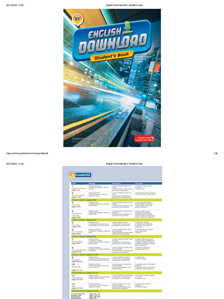 English Download (B1) - Student's Book | PDF