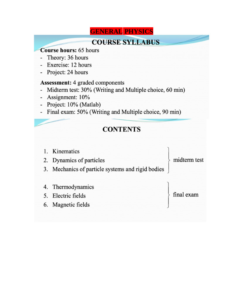 General Physics | PDF
