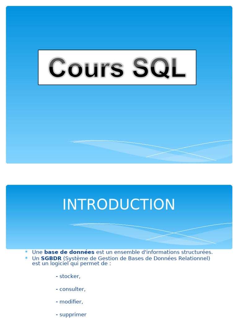 3894445 | PDF | SQL | Sciences de l'information