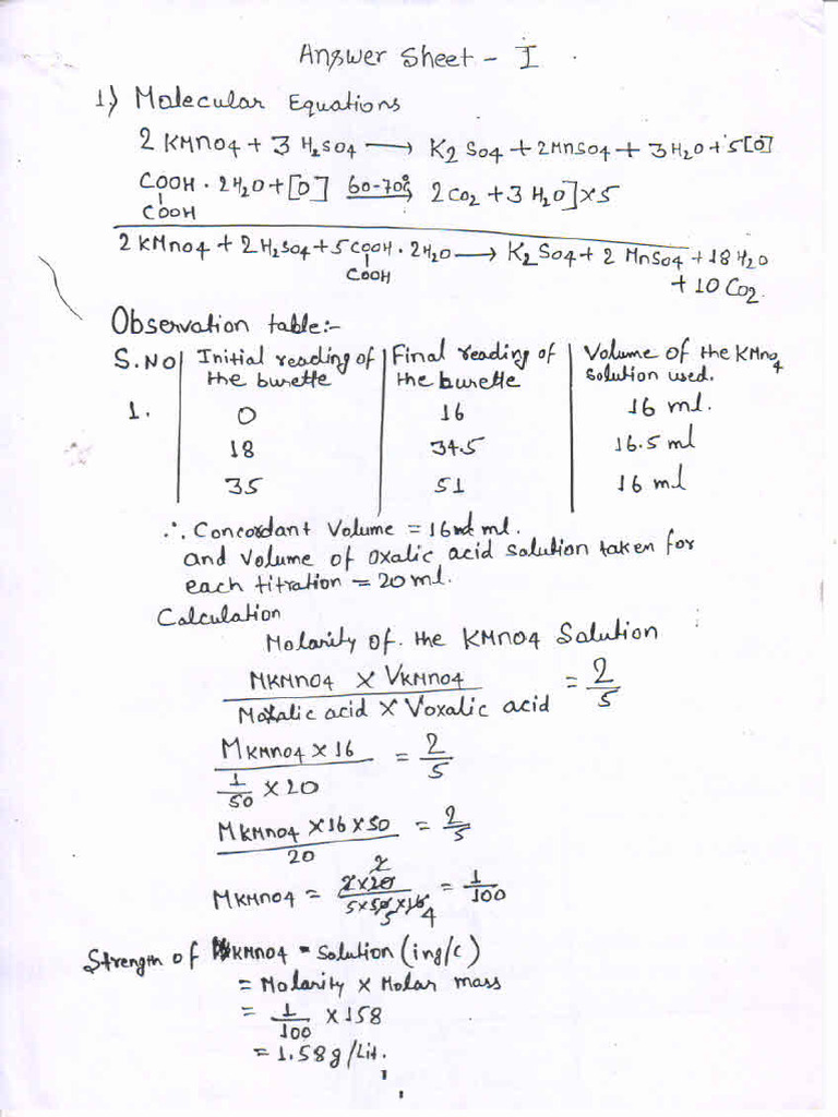 Chemistry_Practical_Solution | PDF