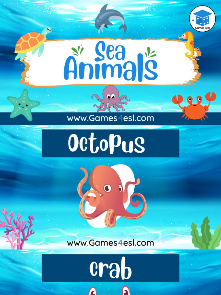 Sea Animals PowerPoint | PDF
