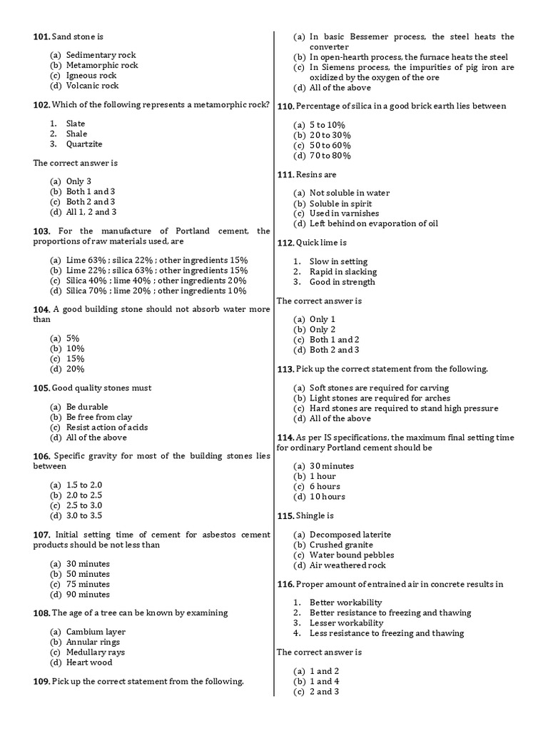 Building Materials April 1 | PDF | Rock (Geology) | Lime (Material)