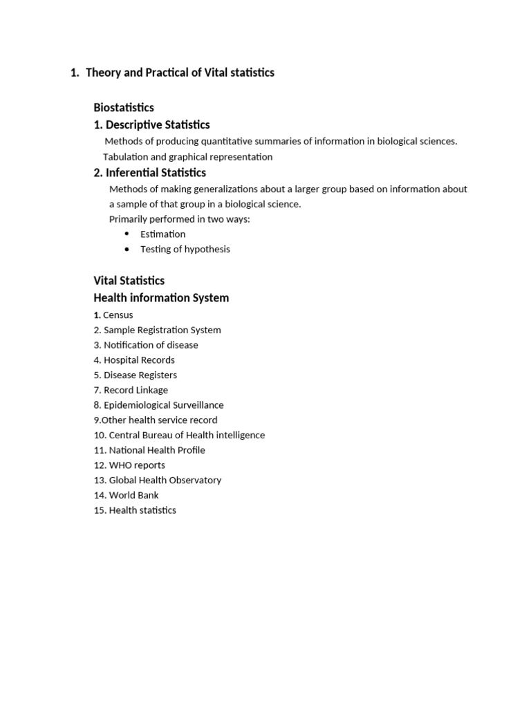 Biostatistics and Vital Statistics Page 126-132 | PDF | Statistics ...