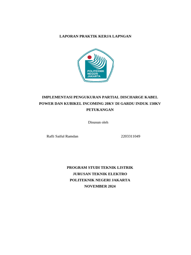 Implementasi Uji Partial Discharge | PDF