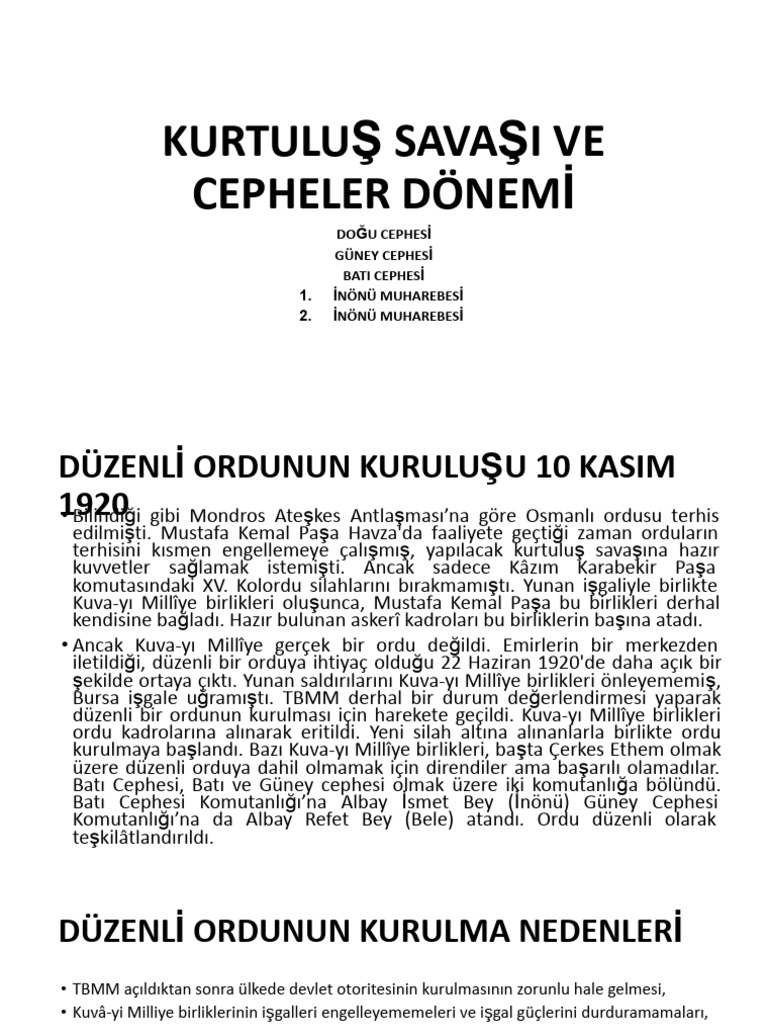 9 KURTULU - SAVA-I Ve CEPHELER | PDF
