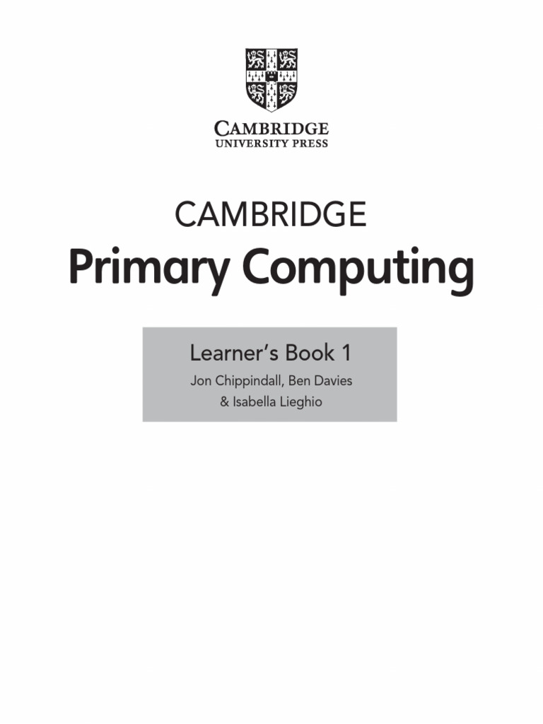 Sample 1 Cambridge Primary Computing LB 1 | PDF | Algorithms | Curriculum