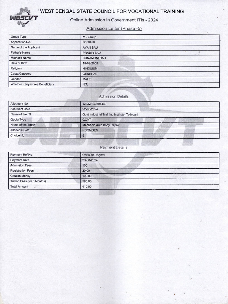 Adm Slip | PDF