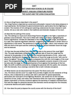 The Glove and the Lions ICSE Class 10 English | PDF | Poetry