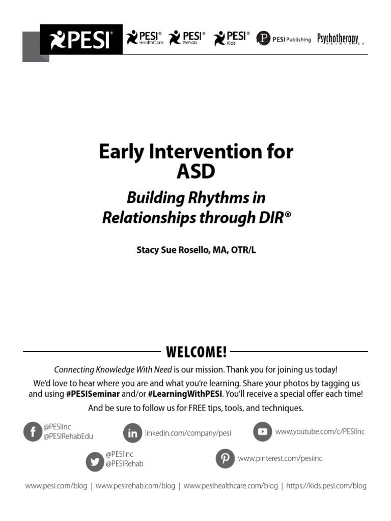 Manual Early Intervention Asd | PDF | Autism Spectrum | Developmental ...