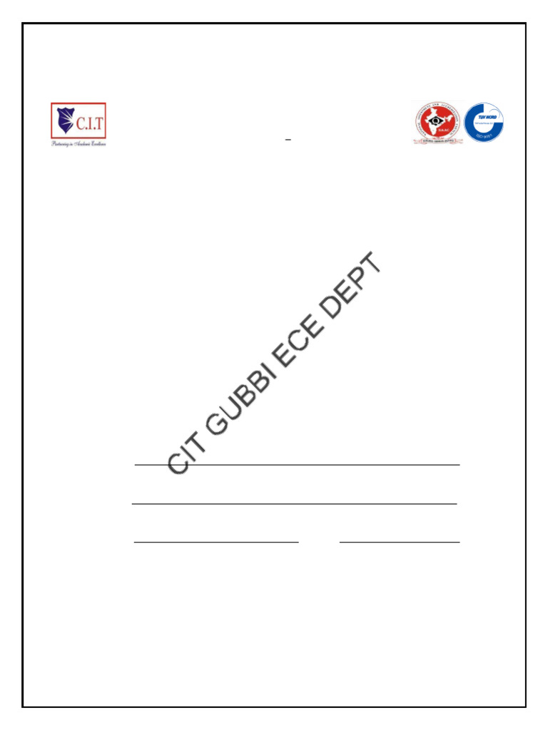 Communication BECL404 LAB MANUAL FINAL Watermark | PDF | Frequency ...