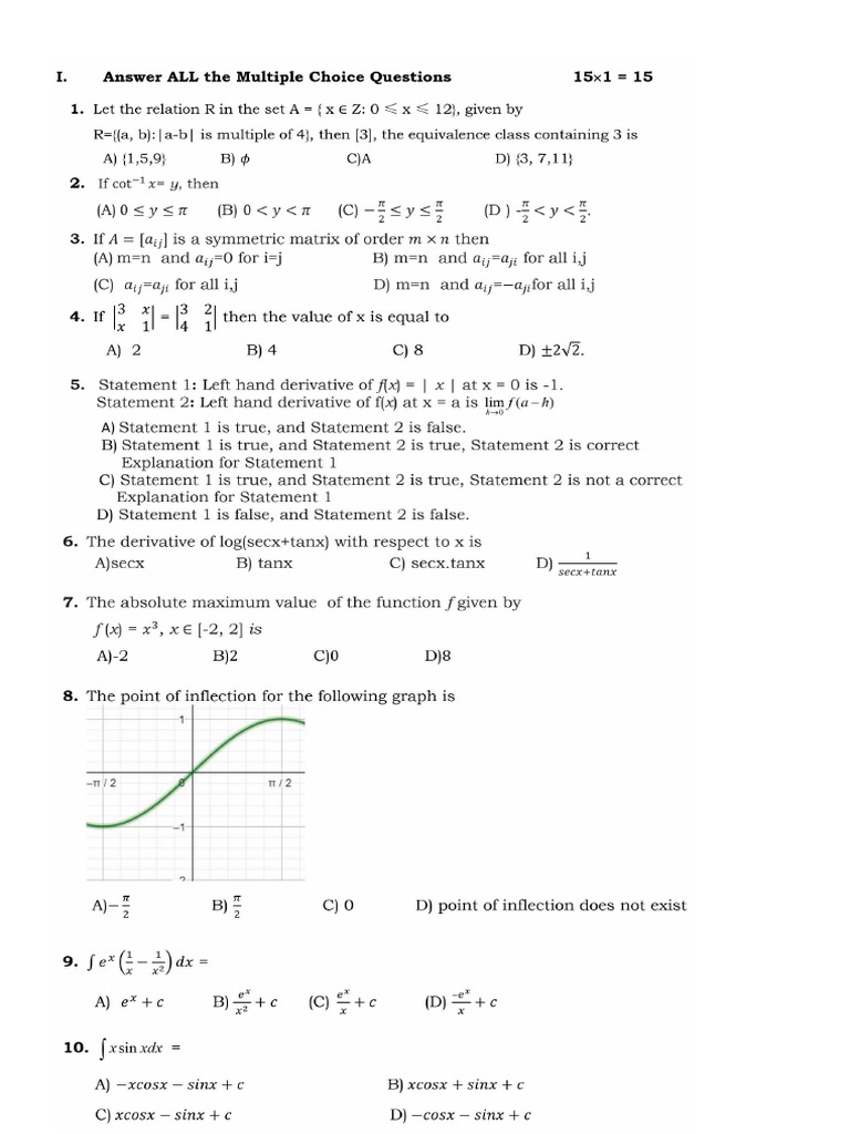Three Model Question Paper 2024-25, Presized | PDF