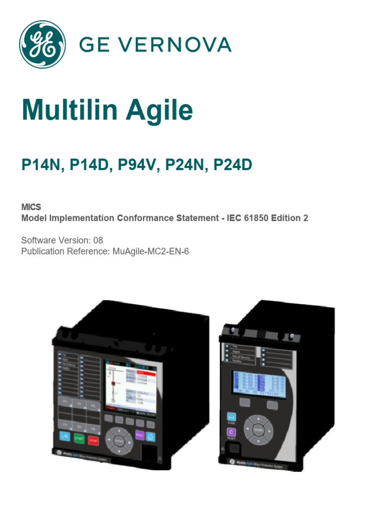 Manuel IEC61850 GE P14D P14N | PDF | Data Model | Specification (Technical Standard)