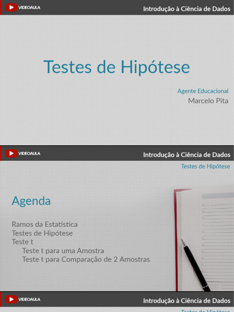 Módulo 2 - Testes de Hipótese | PDF | Teste T de Student | Significado ...