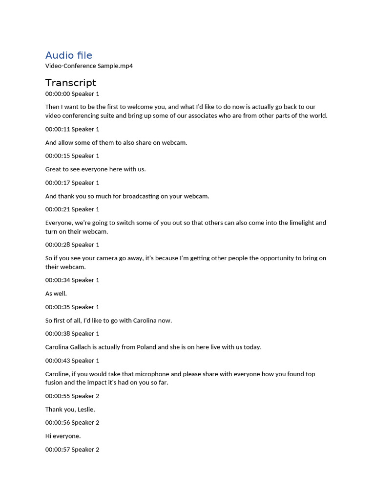 TEST Transcribe | PDF