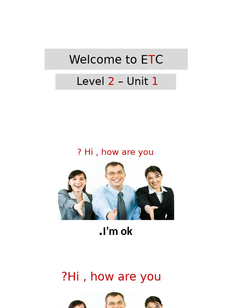 Level 2 Unit 1 | PDF
