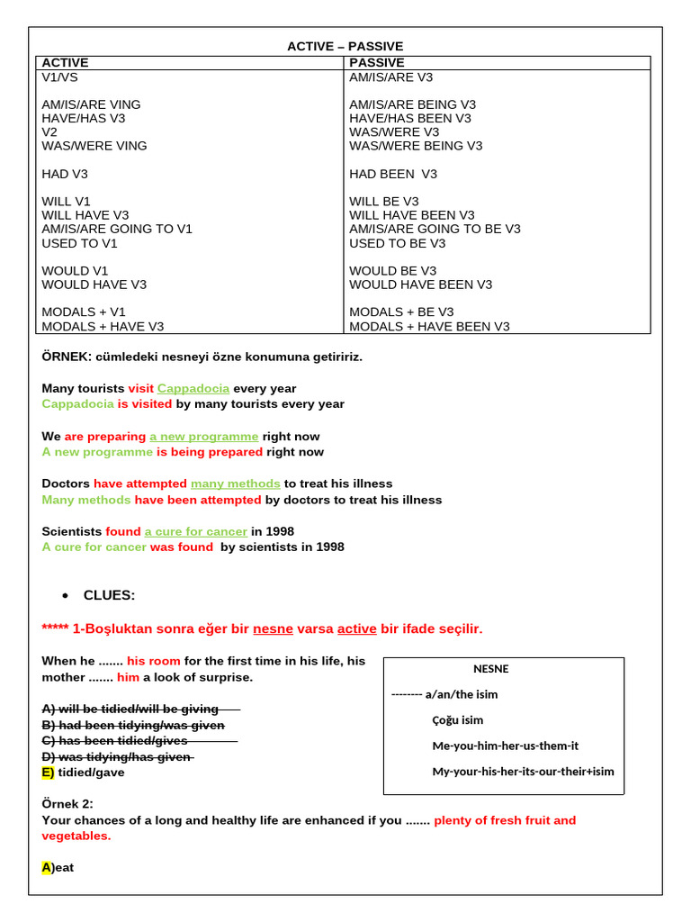 10 Active Passive | PDF | Language Mechanics | Semantic Units