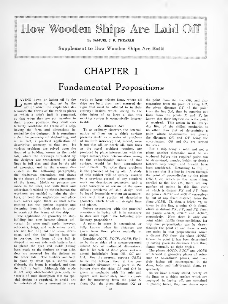 Fairing the Lines - How Wooden Ships are Built - Estep 1918 BW | PDF ...
