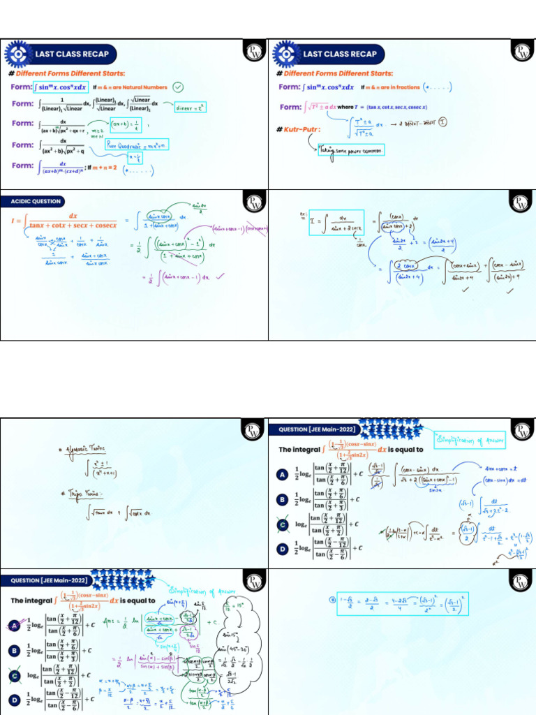 Definite Integration Final-Invert | PDF