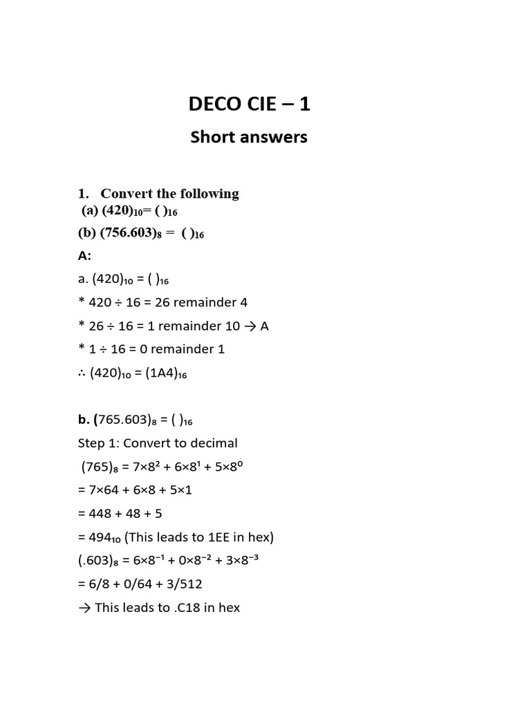 Digital Logic and Binary Conversions Guide | PDF | Logic Gate ...