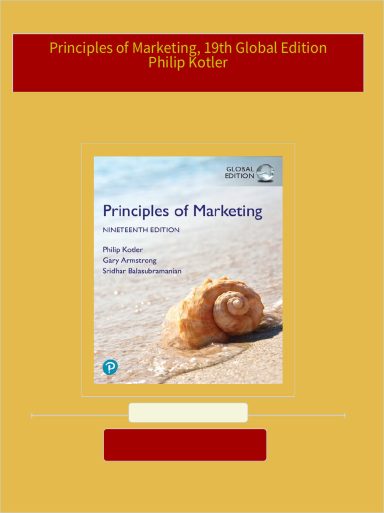 Principles of Marketing, 19th Global Edition Philip Kotler | PDF | Marketing | Pricing