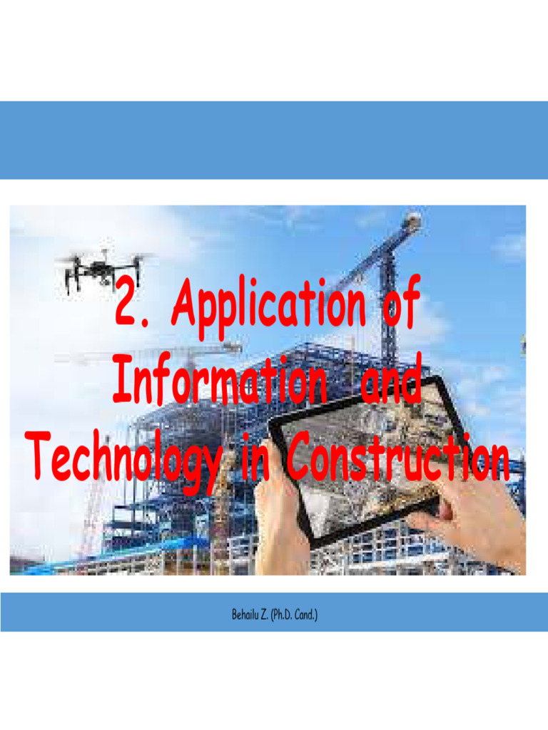 Application of ICT in Construction | PDF | Building Information ...