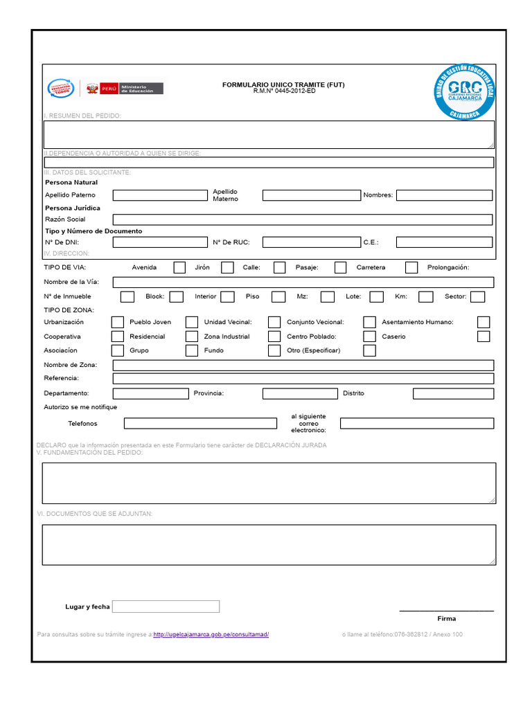 Fut Ugel Cajamarca | PDF