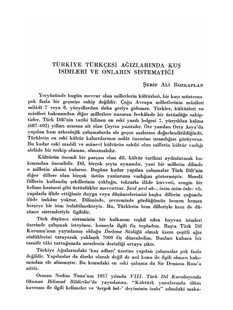 T__RK__YE T__RK__ES__ A__IZLARINDA KU__ __S__MLER__ VE ONLARIN S__STEMAT______[#538280]-667946 | PDF