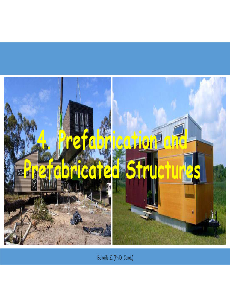 Pre Fabrication | PDF | Prestressed Concrete | Concrete