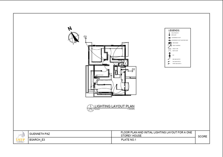 GUEN LAYOUT LIGHTING PLAN BU | PDF